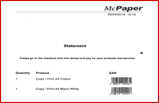 Print Copy Accounting